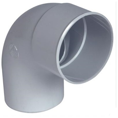 COUDE PVC DESCENTE GRIS 100MM - Félix Matériaux